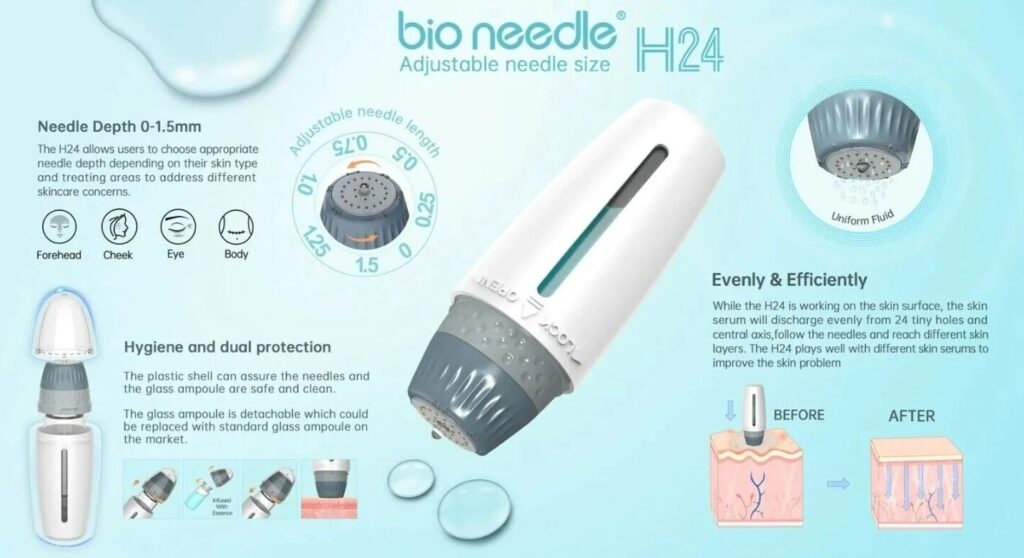 "Buy Mini Adjustable Derma Stamp – 24 Needles | Dr Pen UK